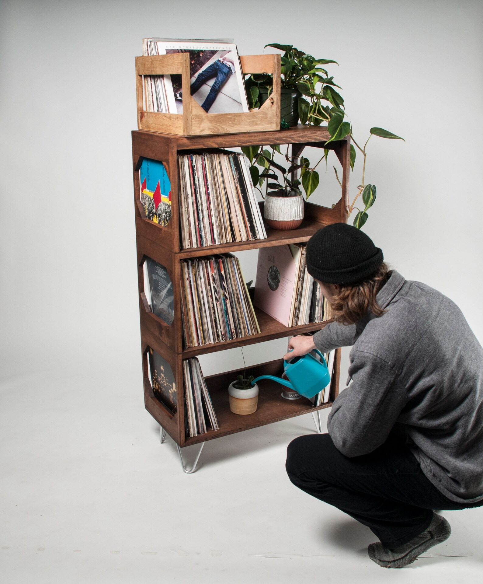 ETSY EXCLUSIVE // the Two Row Vinyl Storage Shelf - Etsy