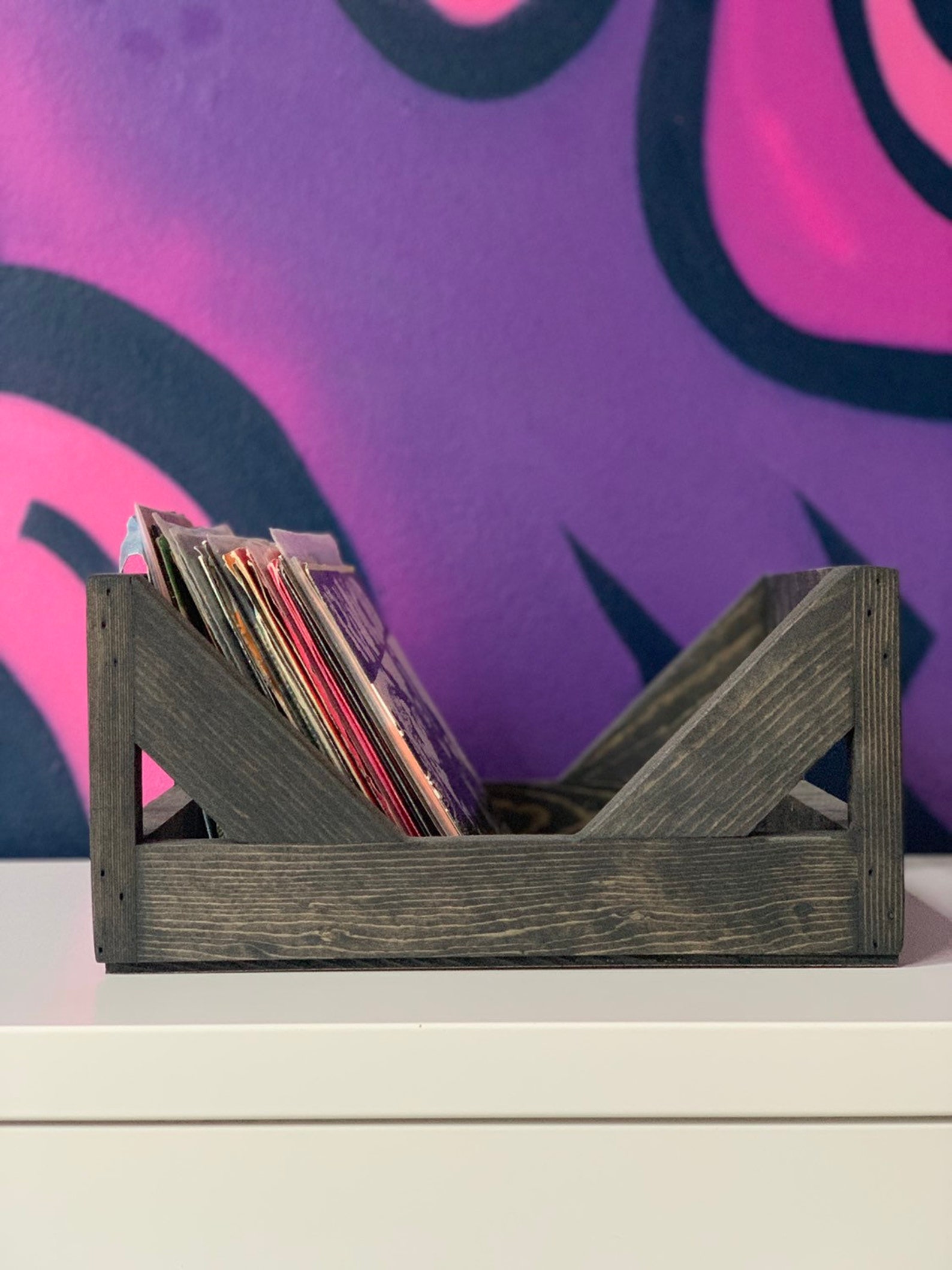7-inch Record Storage Crate - Etsy UK