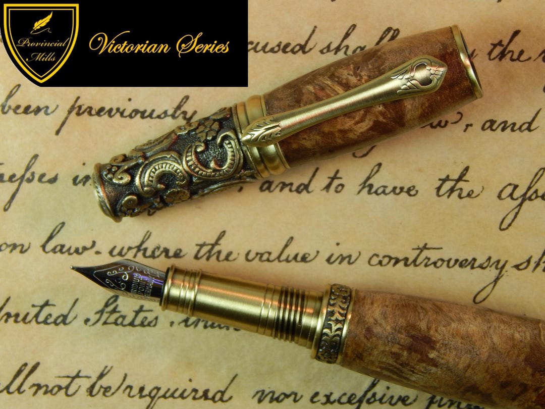 Victorian Fountain Pen - Poison Wood Burl From Belize- #FP10172 - Etsy