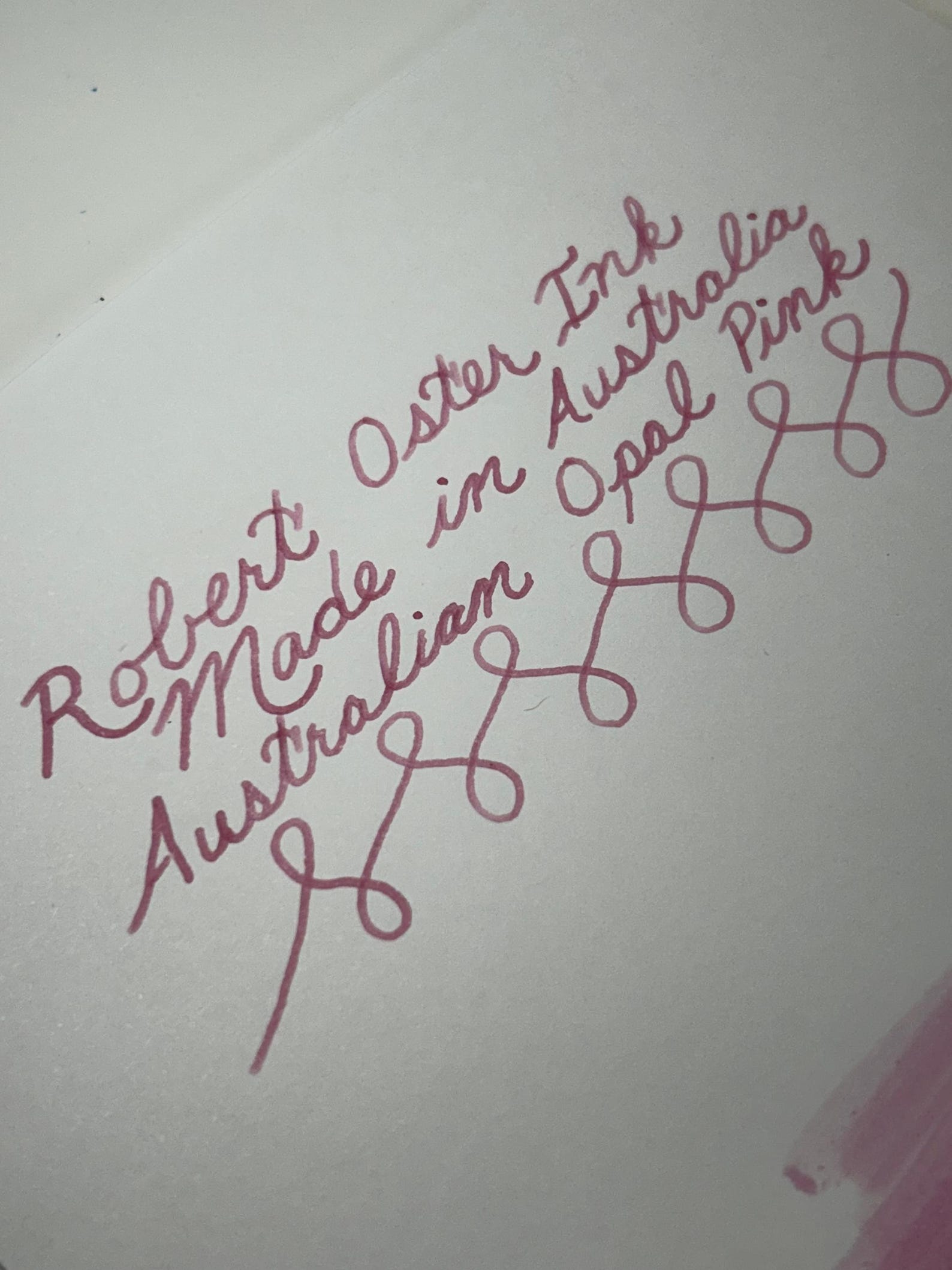 Robert Oster Fountain Pen Ink 50ml - Australian Opal Pink - Standard ...