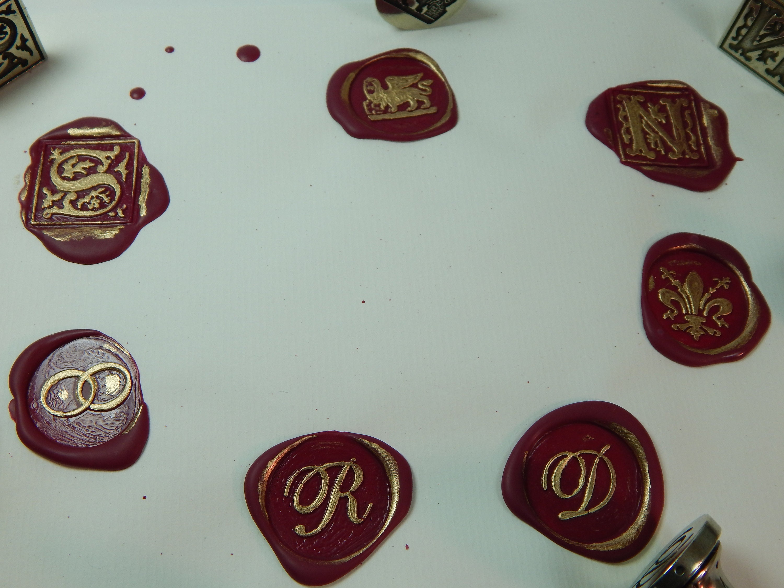 Letter Wax Seals Bortoletti Wax Seals Cursive and Gothic - Etsy