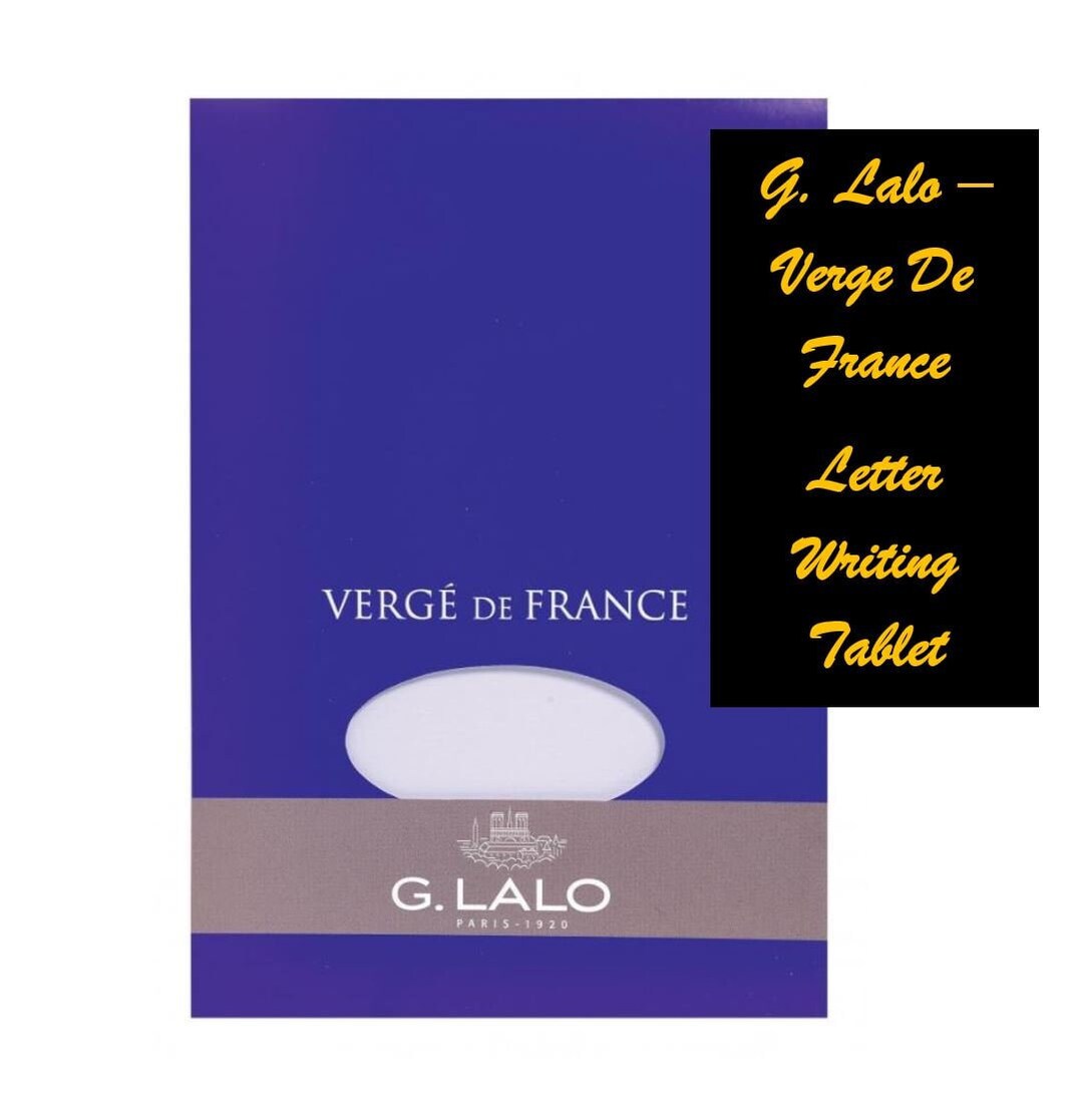 G Lalo Straight Edge Verge De France Tablet for Letter Writing 5 3/4 X ...