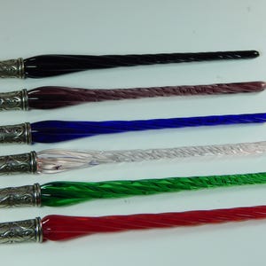 Bortoletti Murano Glass Dip Pen With Bronze Nib Holder Set - SET03S - Etsy