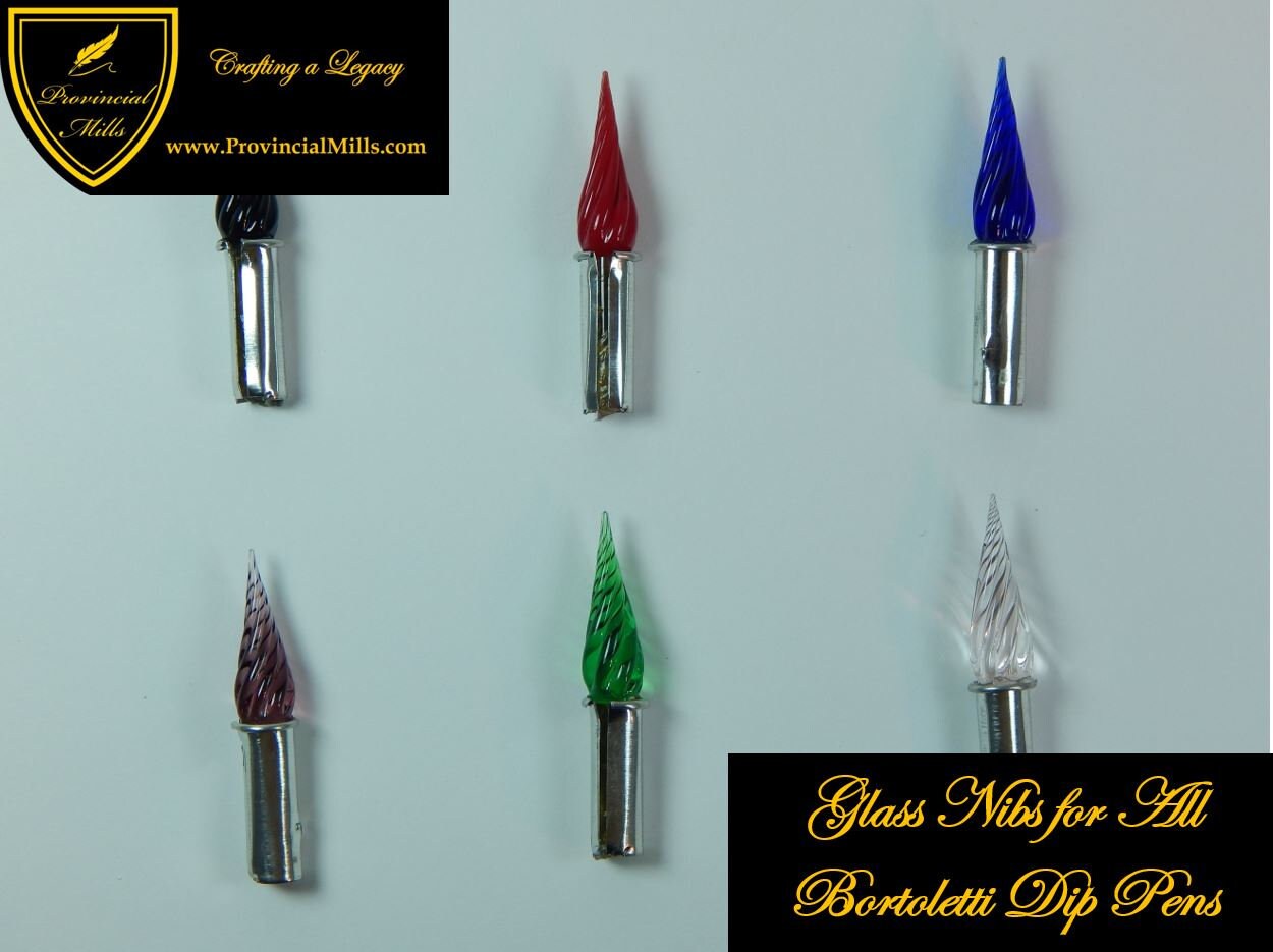 Murano Glass Nibs for Bortoletti Dip Pens Six Color Choices - Etsy