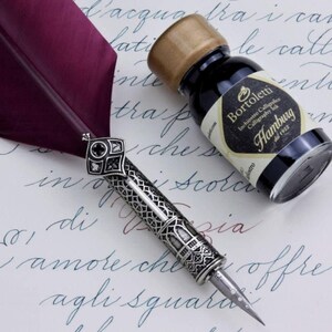 Bortoletti Quill Pen Set Ca'd'oro Comes With One Nib and a Bottle of ...