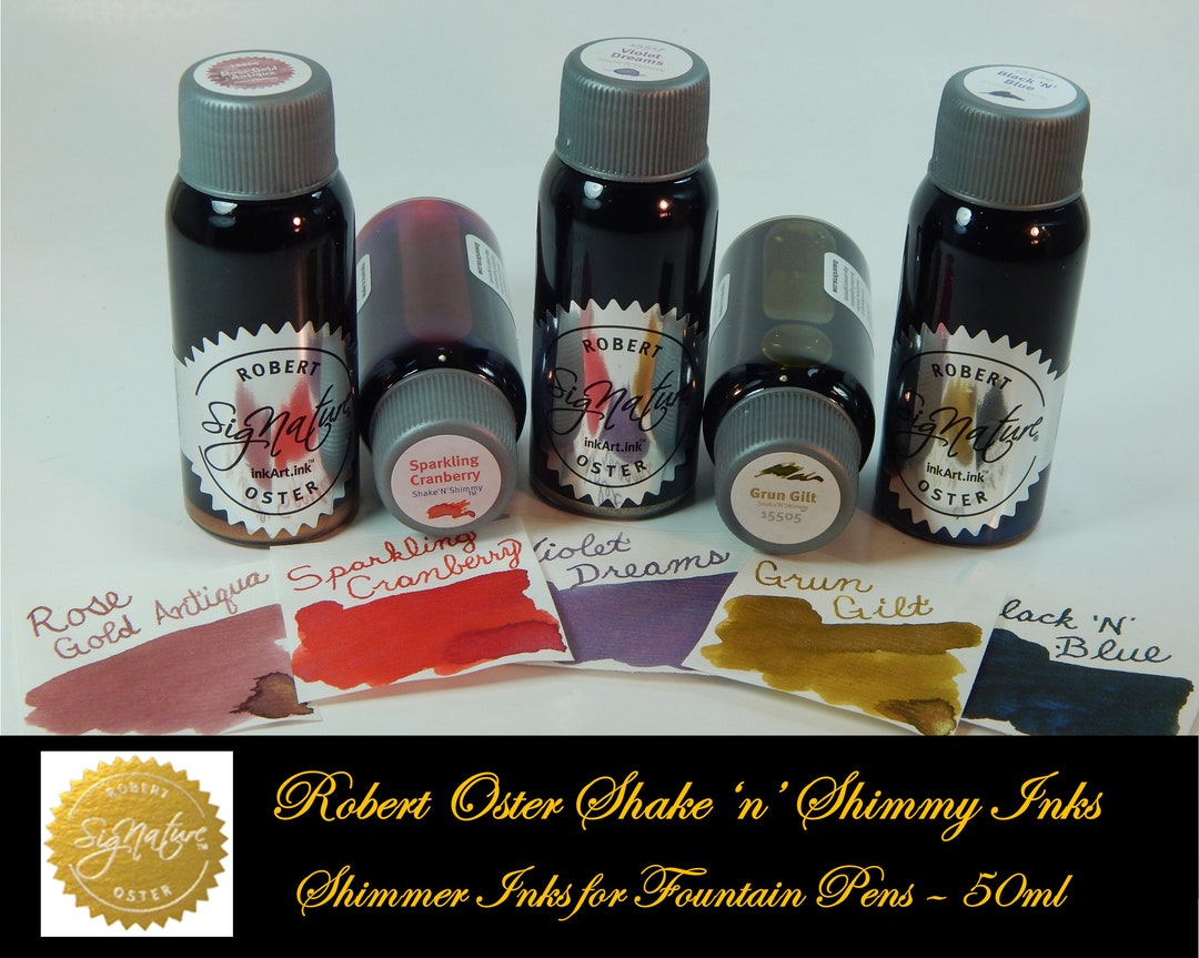 Robert Oster Shake 'n' Shimmy Shimmer Inks Over 15 Colors to Choose ...