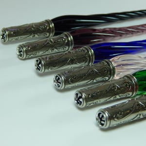 Bortoletti Murano Glass Dip Pen With Bronze Nib Holder Set - SET03S - Etsy