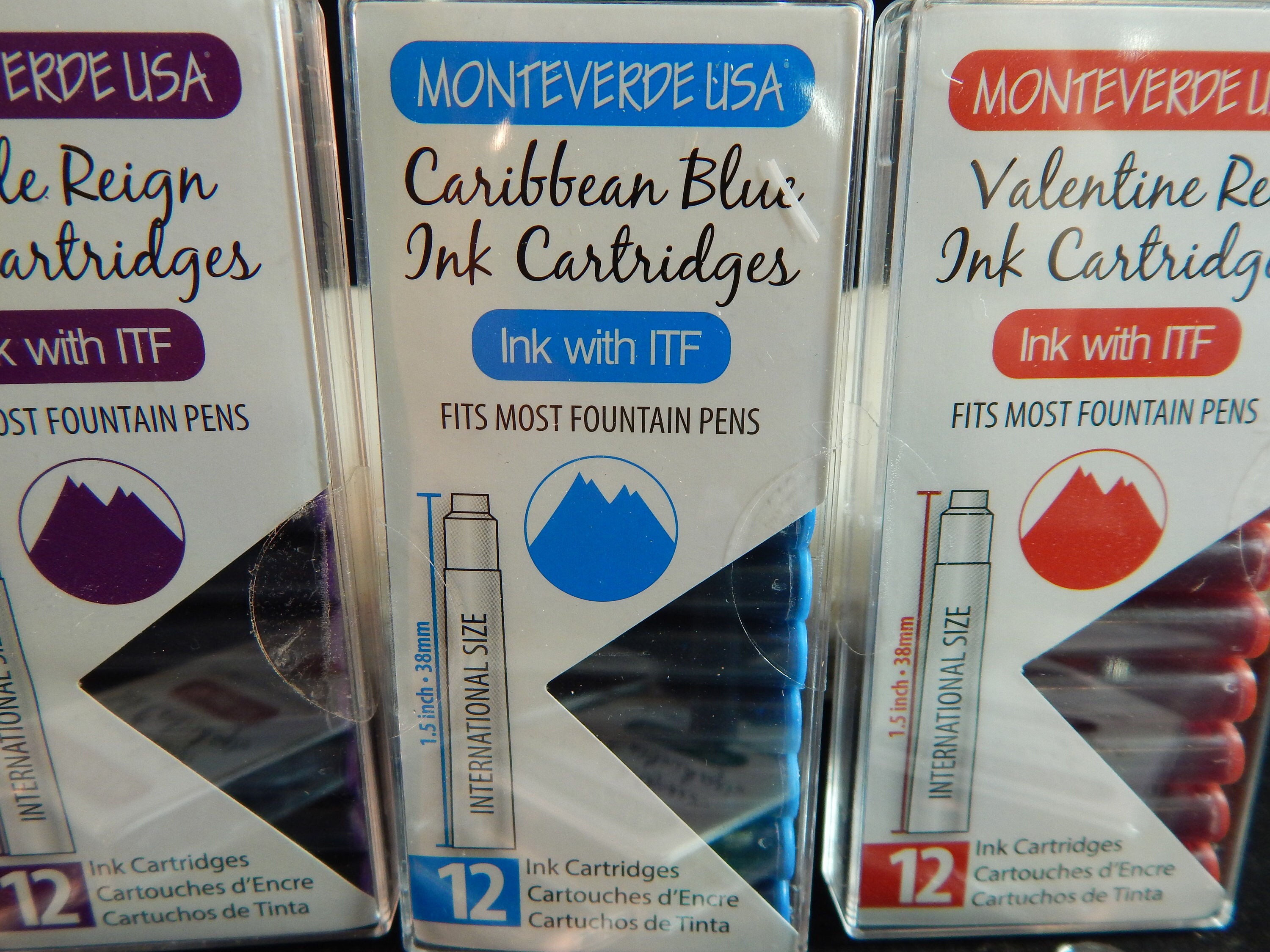 Monteverde Fountain Pen Ink Cartridges 12 Cartridges per | Etsy