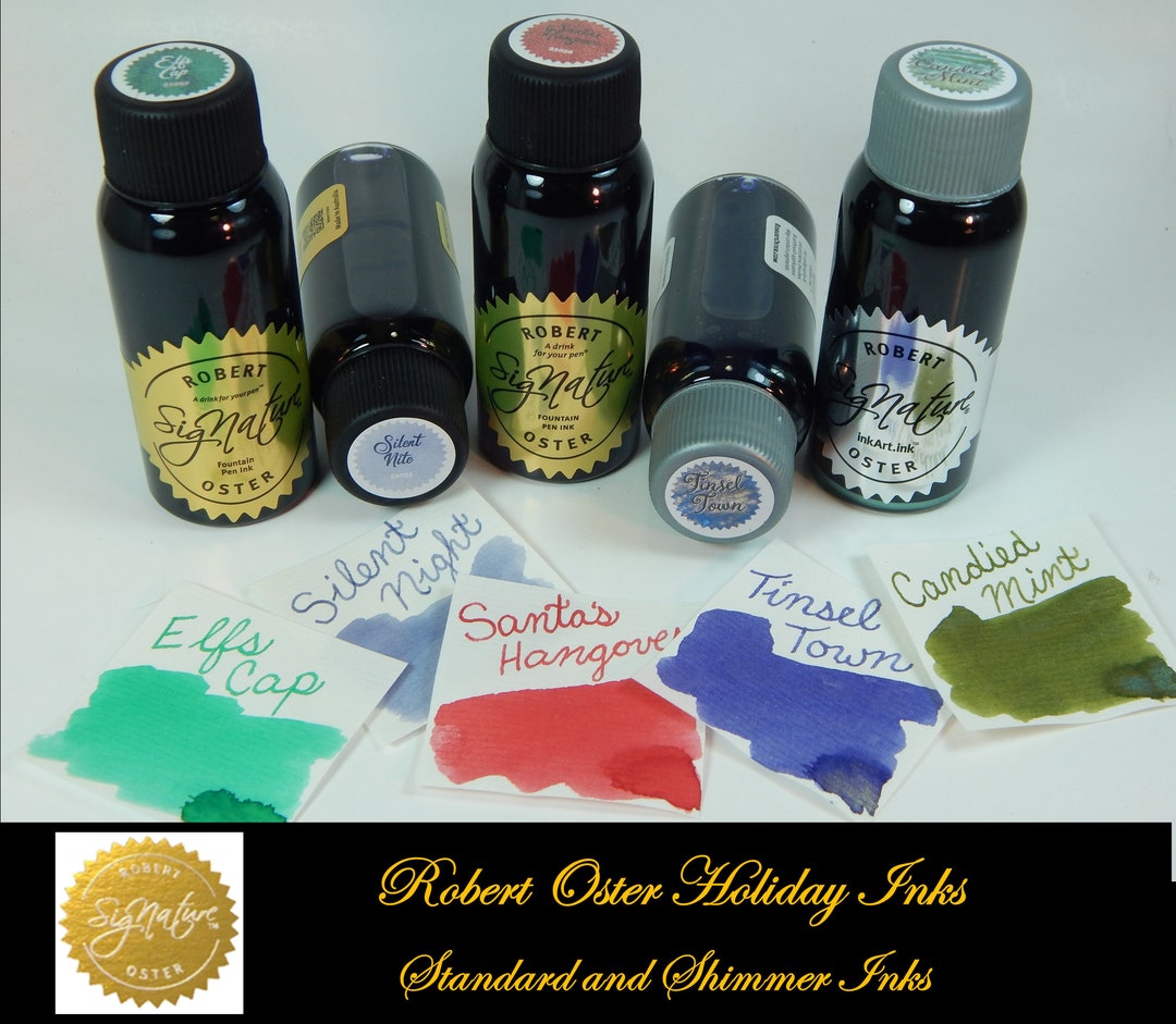 Robert Oster Holiday Inks Standard and Shimmer Inks 50ml Bottle - Etsy