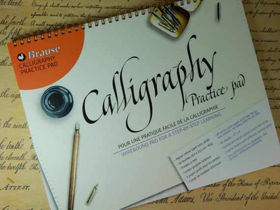 Brause Calligraphy Practice Pad 11 1/2 X 9 50 - Etsy