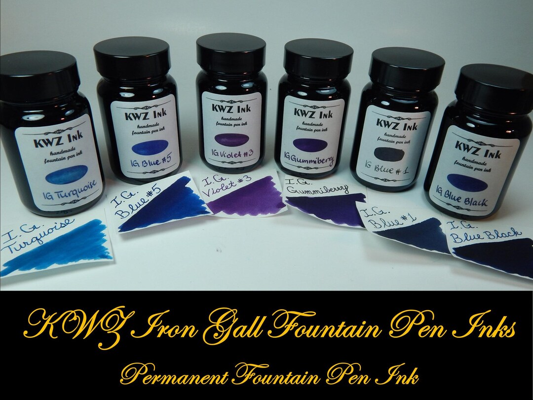 KWZ Iron Gall / Permanent Fountain Pen Ink 60ml - Etsy