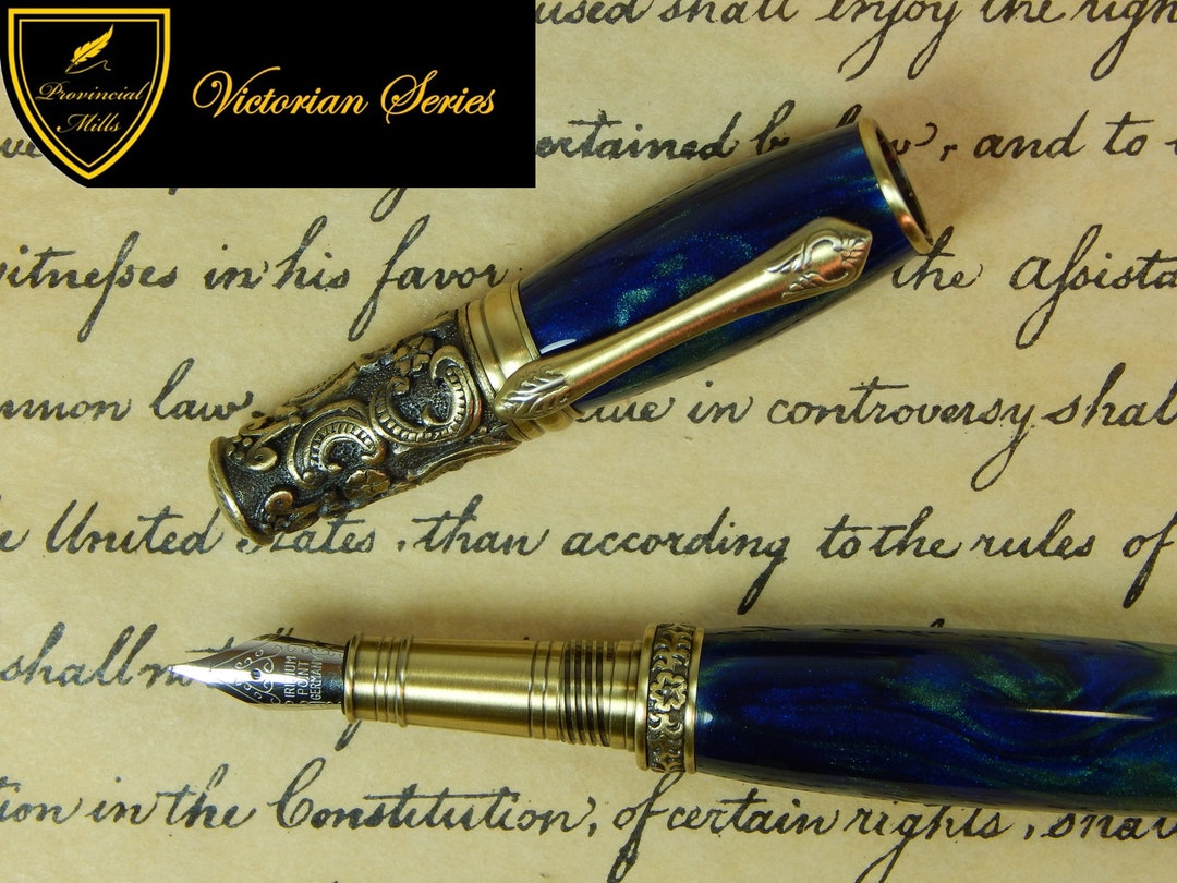 Victorian Fountain Pen Borealis Acrylic Free Shipping - Etsy