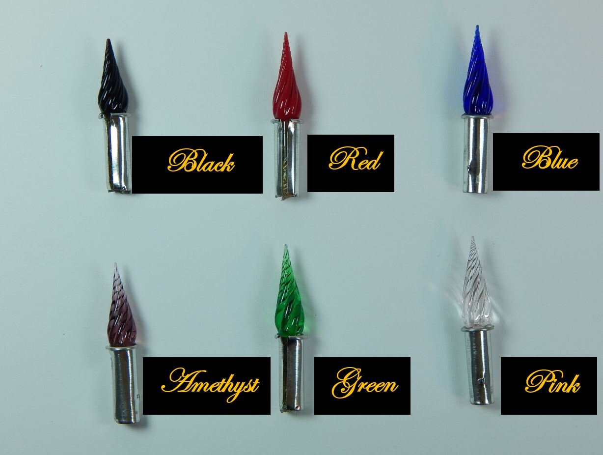 Murano Glass Nibs for Bortoletti Dip Pens Six Color Choices - Etsy