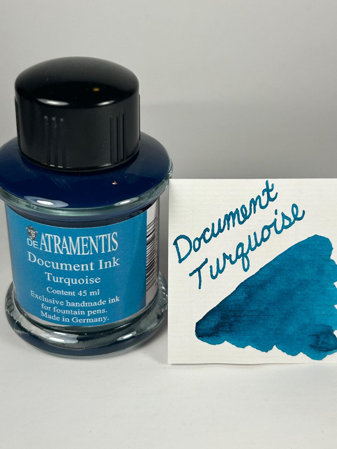 De Atramentis Fountain Pen Ink 45ml - Turquoise - Permanent/document ...
