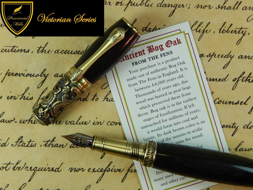 Victorian Fountain Pen Ancient Bog Oak FP10126 - Etsy
