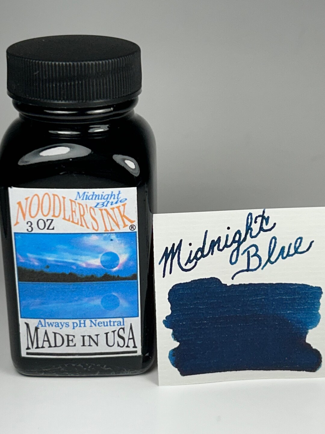 Noodler's Fountain Pen Ink - Midnight Blue - 3oz - Etsy