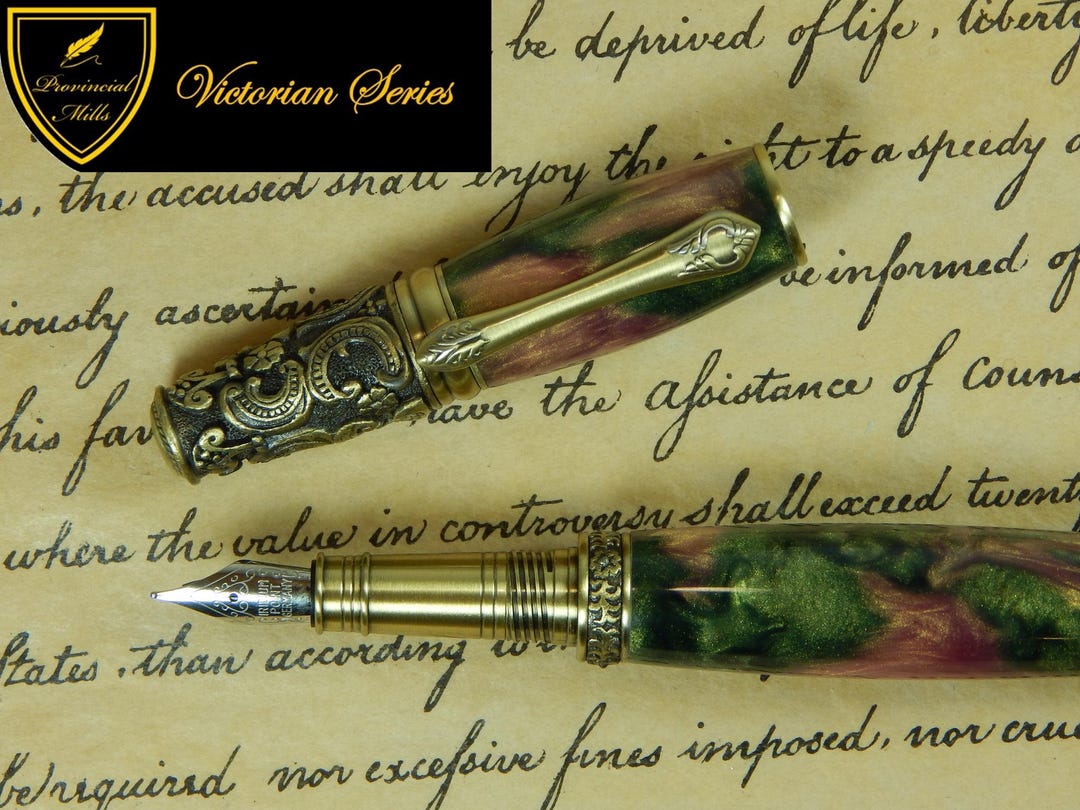 Victorian Fountain Pen Victorian Rose Acrylic FP10170 - Etsy