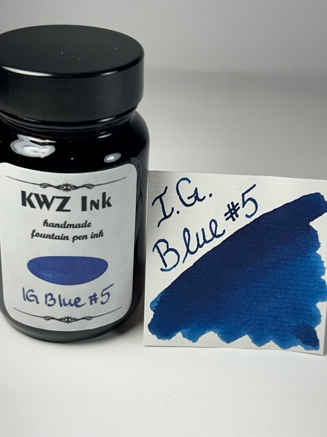 KWZ Fountain Pen Ink 60ml - IG Blue #5 - Permanent/document Ink - Etsy