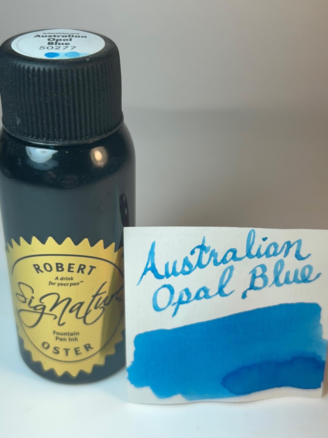 Robert Oster Fountain Pen Ink 50ml - Australian Opal Blue - Standard ...