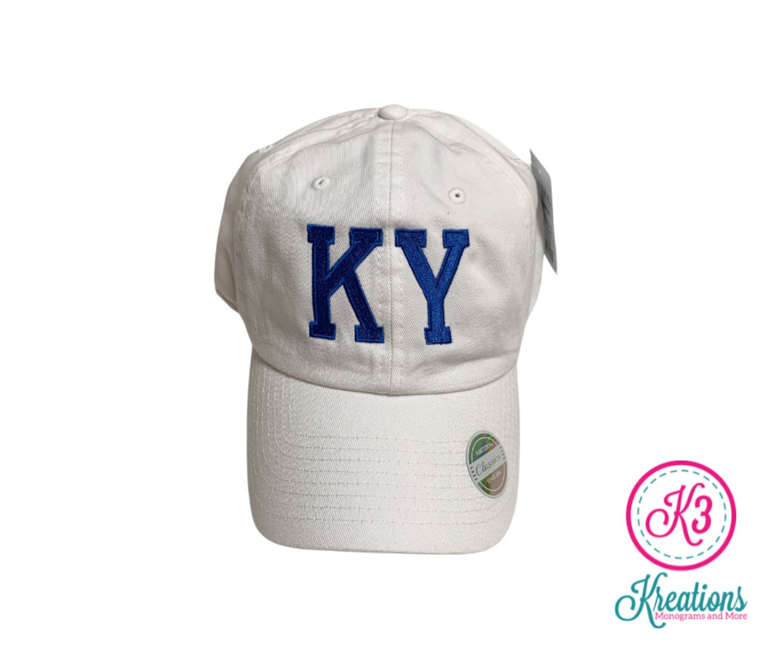 Kentucky KY Embroidered Distressed or Non-distressed Ball Cap, Kentucky ...
