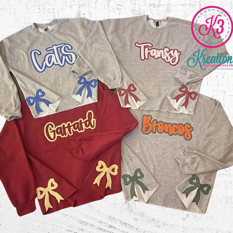 Bow Cut Out Crewneck - Etsy