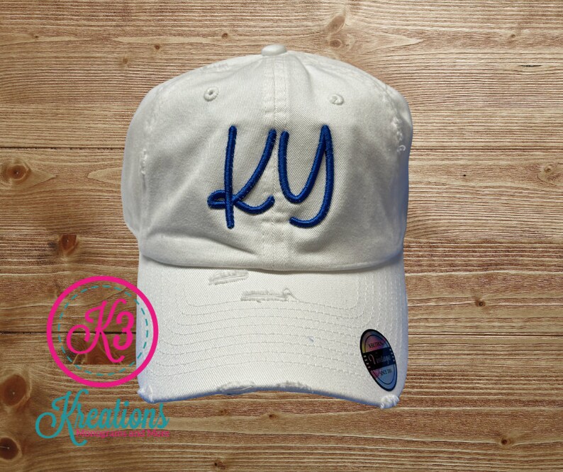 Kentucky KY Puff Embroidered Ball Cap, State Gift - Etsy