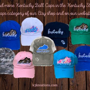Ky Kentucky State Script Camouflage Black Ball Cap, Kentucky Cap ...