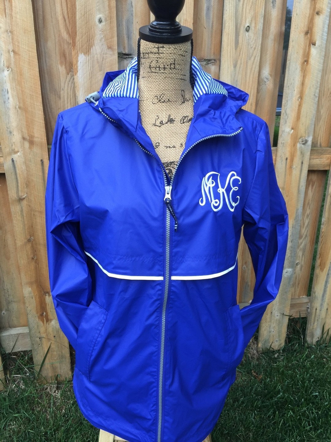 Ladies Charles River New Englander Monogrammed Rain Jacket, Personalized Rain Coat, Custom Rain ...