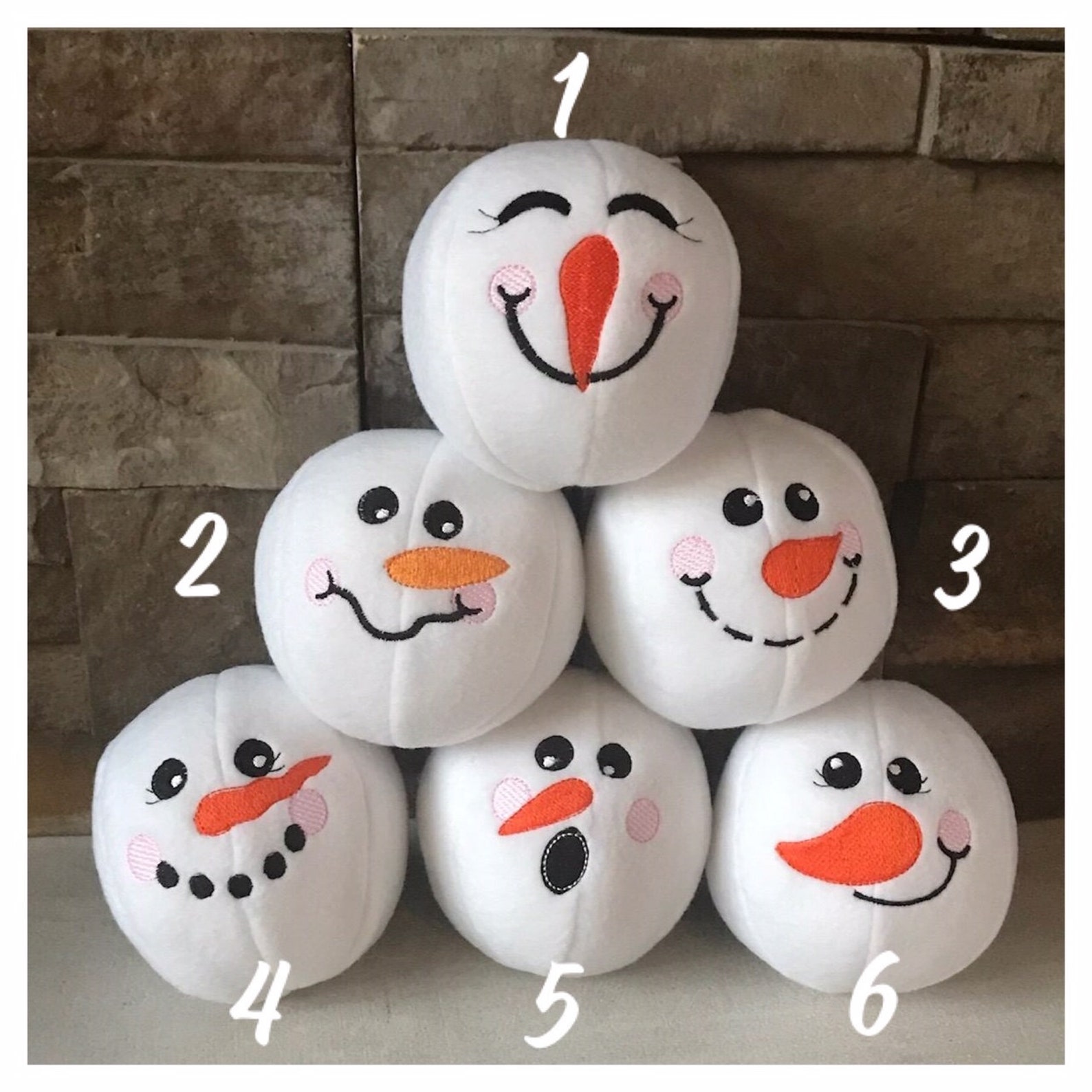 Snowball Ornament - Single - Etsy