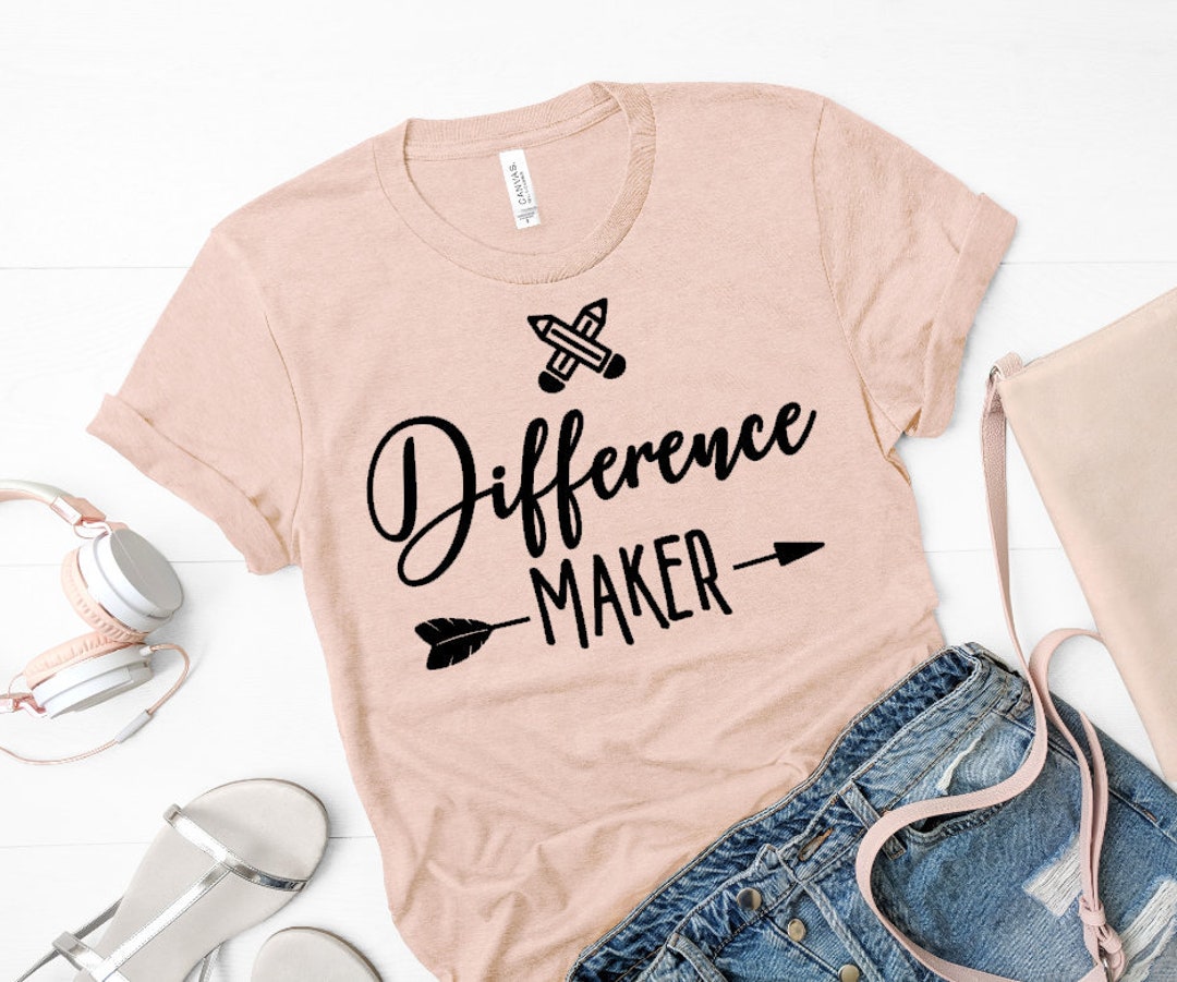 Difference Maker Shirt / Teacher Shirt / Special Ed Teacher Shirt ...
