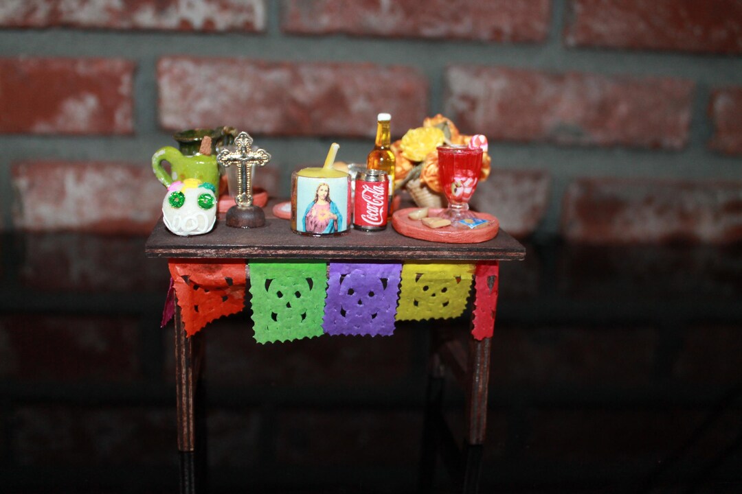 Mini Ofrenda / Clay Food / Day of the Death / Nicho / Day of the Death ...