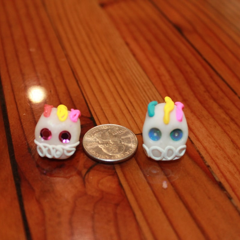 Mini Clay Sugar Skull - Etsy