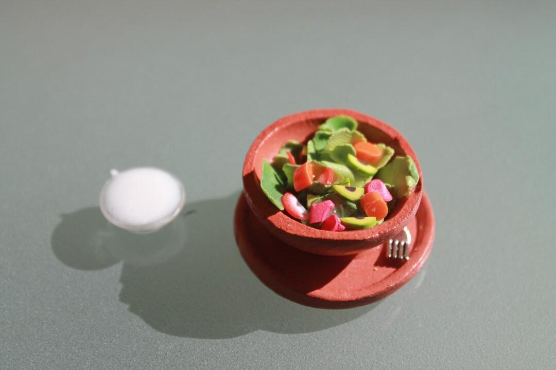 Clay Mini Green Salad / Clay Food / Nichos Mexicanos / Nicho DIY / Folk ...