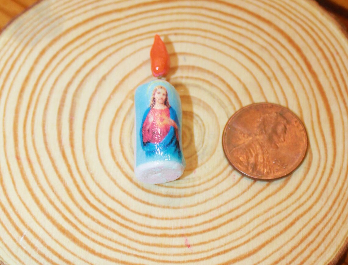 Mini Glitter Clay Candles: Mexican Nicho DIY Altar Decor (set of 6) - Etsy