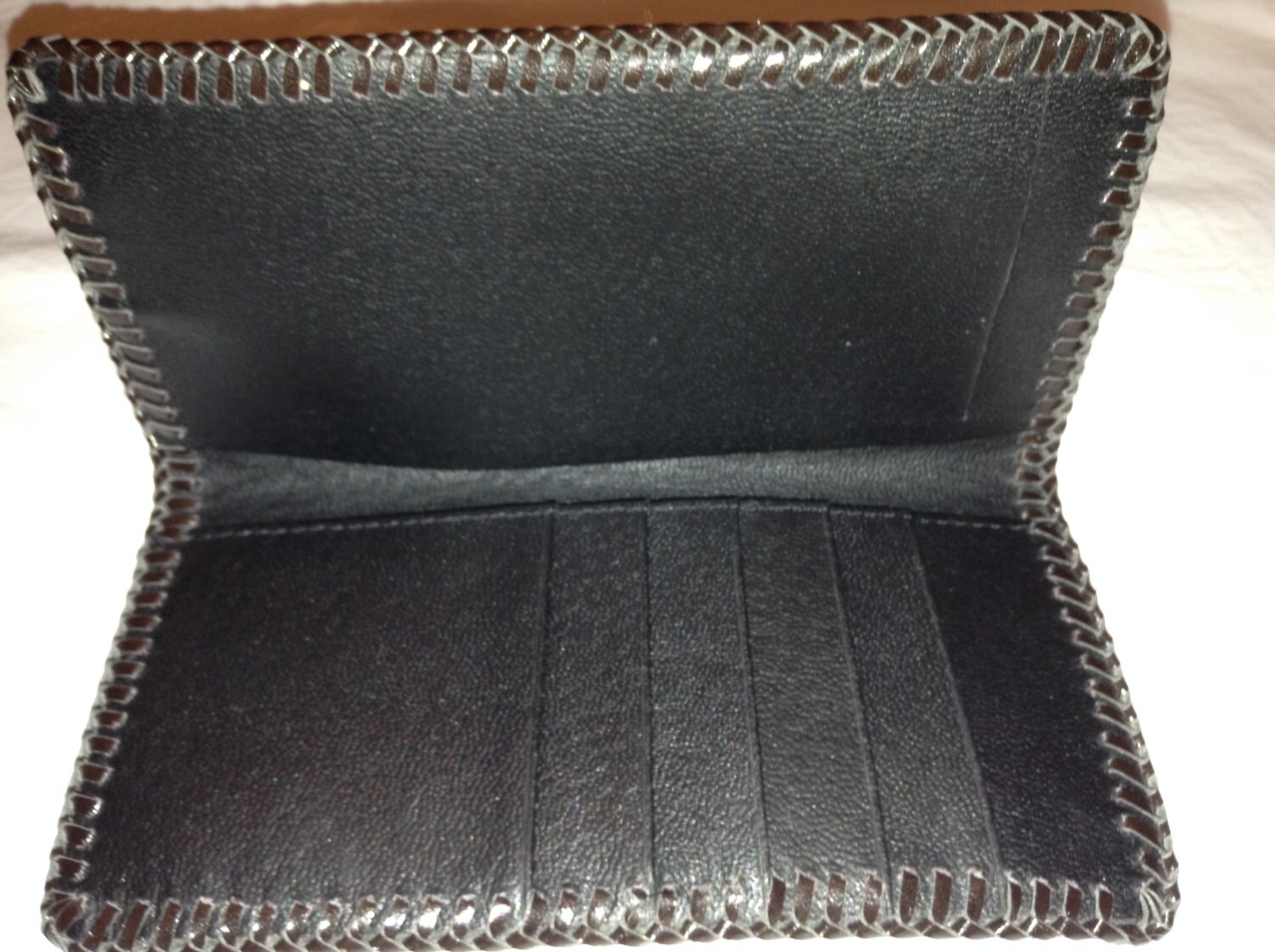 Hand Tooled Elk Design Leather Roper Wallet/checkbook - Etsy