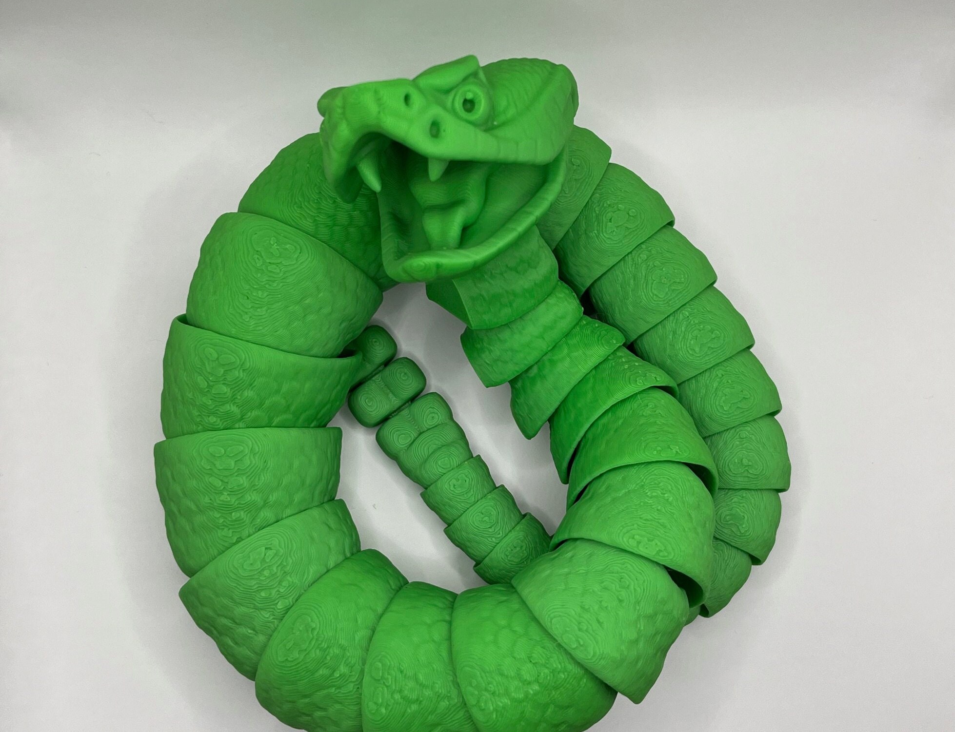 3d Printed Rattlesnake Flexi! Rattlesnake Fidget Toy, Articulated ...