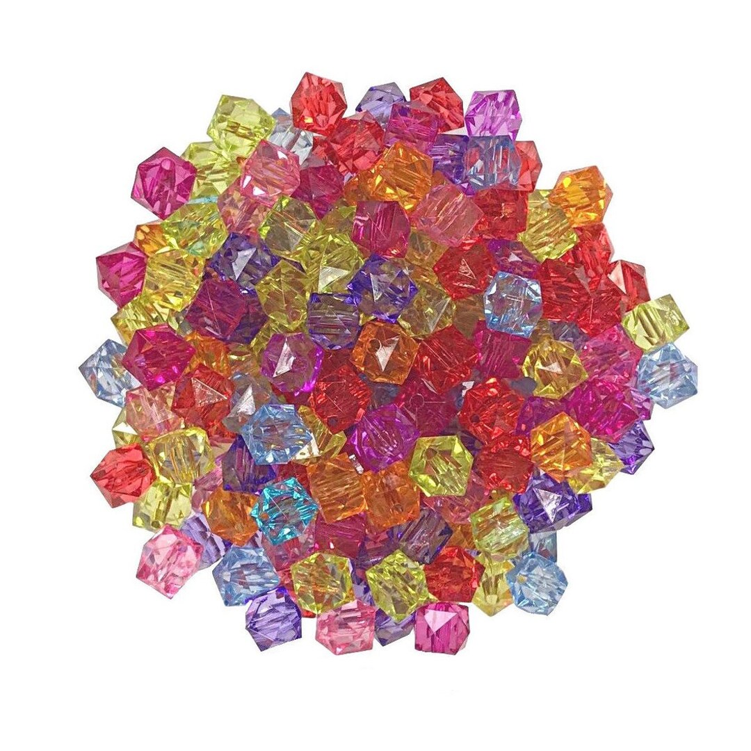 10 Mm Transparent Cube Beads, Small Beads for Bracelets. DIY Jewelry ...