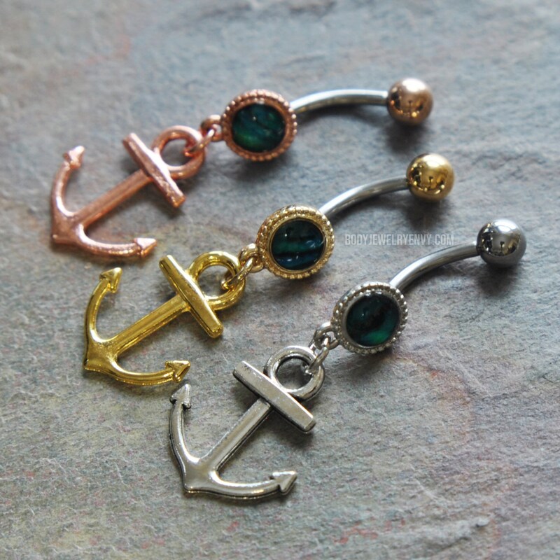 Nautical Belly Ring - Etsy