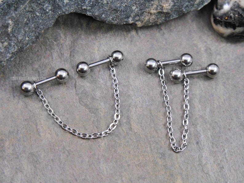 Chain Industrial Bar 16g/14g 6mm-51mm Single Long/double - Etsy