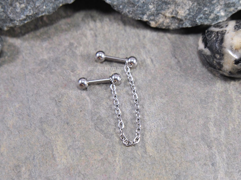 Chain Industrial Bar 16g/14g 6mm-51mm Single Long/double | Etsy