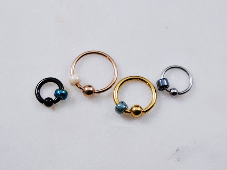 Beaded Captive Bead Ring Surgical Steel/titanium 92 Bead | Etsy