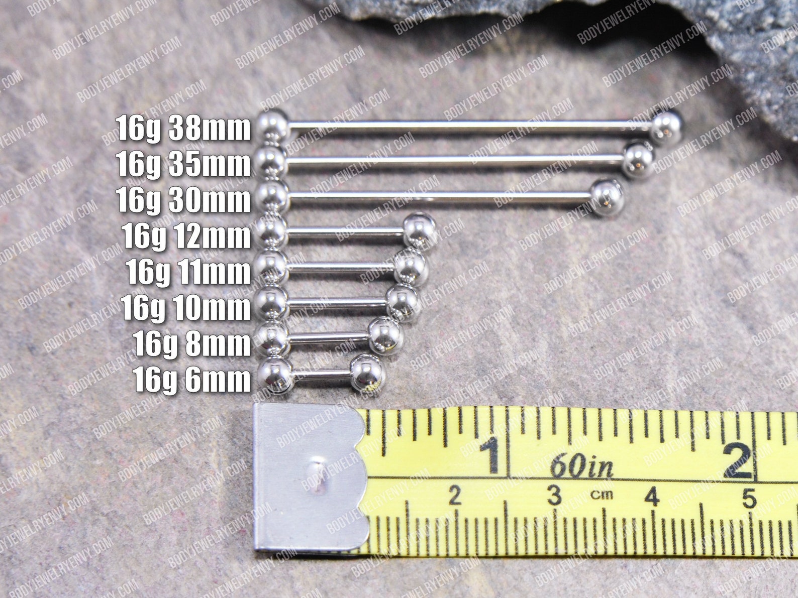 Chain Industrial Bar 16g/14g 6mm-51mm Single Long/double - Etsy