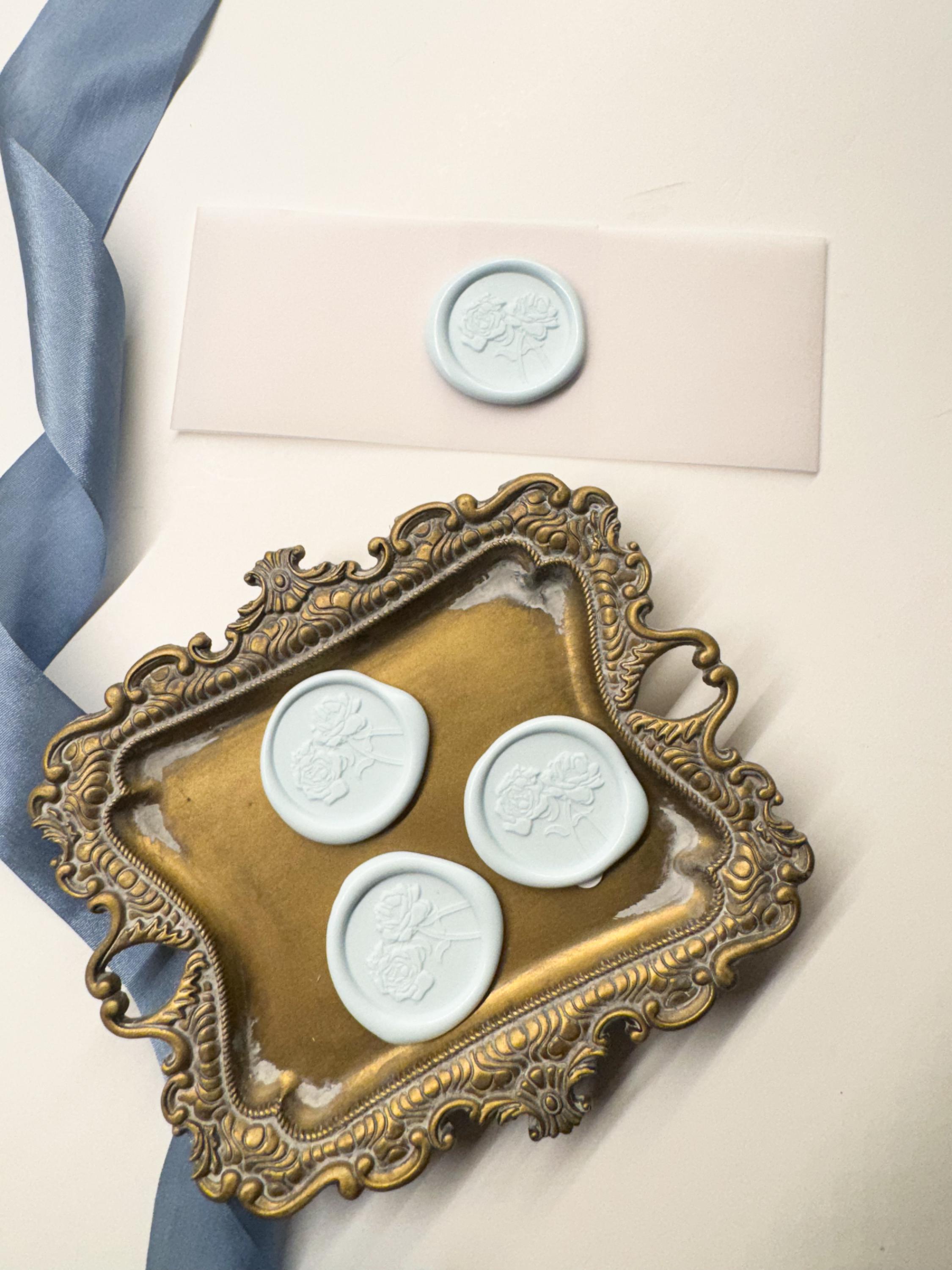 Self-adhesive Wax Seal Stamp Stickers, Wild Rose Self Adhesive Wax ...