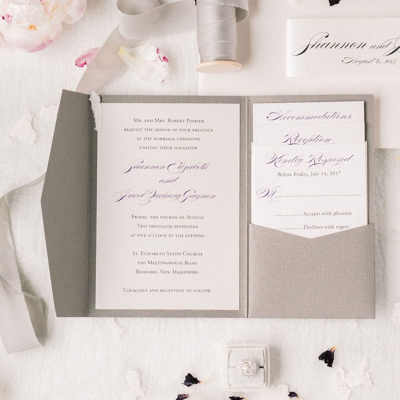 Folded Invitation - Etsy