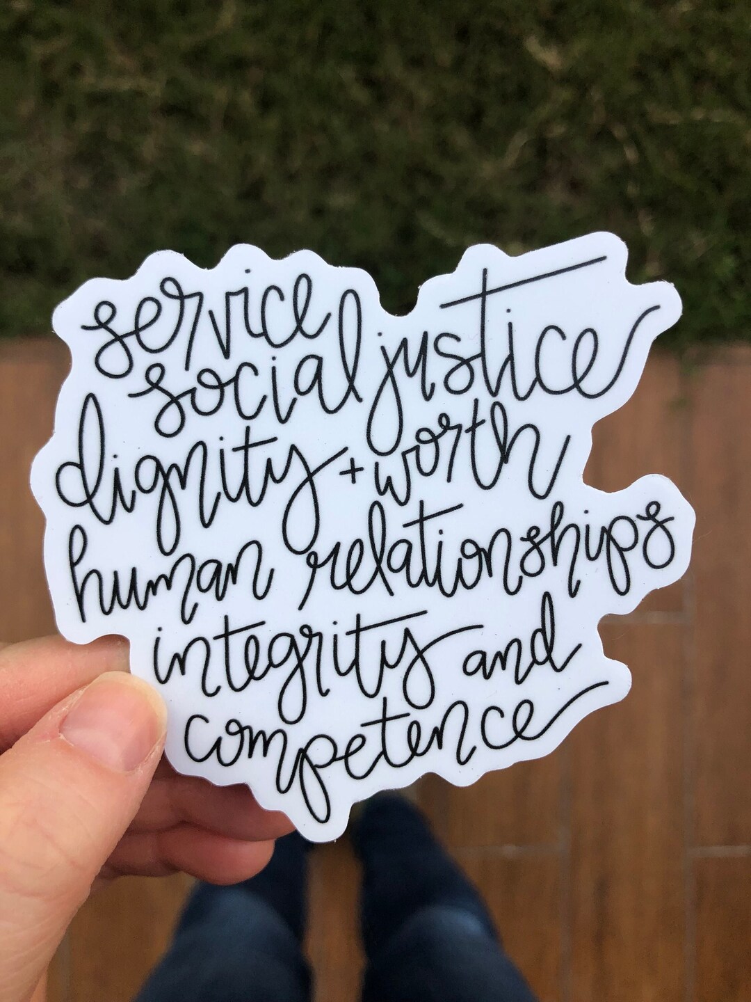 Core Values of Social Work Sticker Social Work Ethics - Etsy