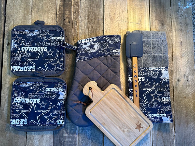 6 Piece Dallas Cowboy Kitchen Gift Set - Etsy