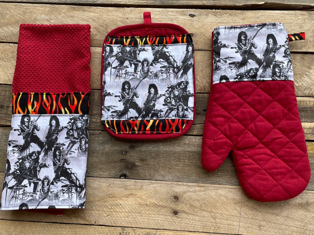 Kiss Themed 3 Piece Kitchen Gift Set. - Etsy
