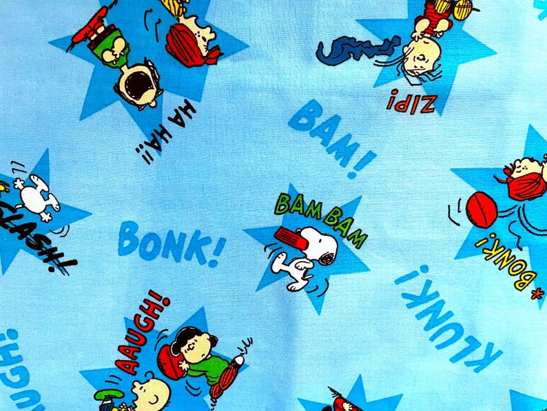 FABRIC Remnants, Casper, Peanuts, Snoopy, Alphabet Soup, Hello Kitty - Etsy