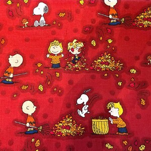 LARGE FABRIC REMNANTS All Peanuts & Snoopy Sold Individually, Not as a ...