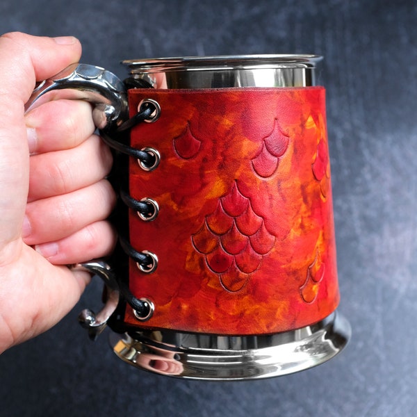 Leather Tankard - Etsy